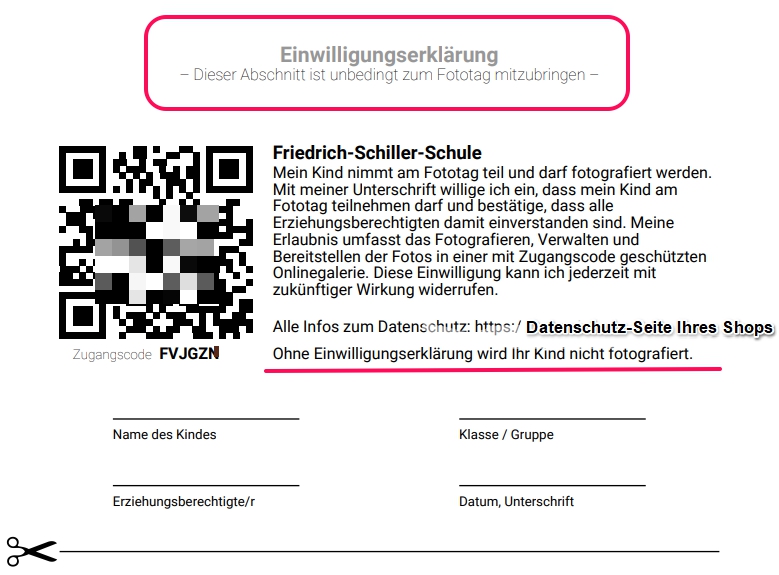 Einverstandniserklarung Der Eltern Ausbildung Vorlage